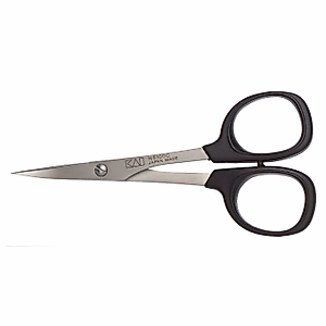 kai 4" Curved Tip Needlecraft Scissors, Black
