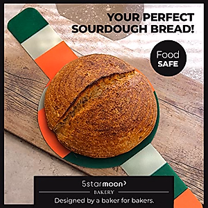 US Designed 1 Silicone Bread Sling for Dutch Oven - Reusable Bread Mat - Heat Resistant Dutch Oven Liners w/Long Handles - Non-Stick Bread Silicone Mat - Easy to Clean Sourdough Bread Baking Supplies