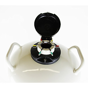 U.S.SOLID 20 L Cryogenic Container Liquid Nitrogen (LN2) Dewar Semen Tank 6 Canisters Carry Bag
