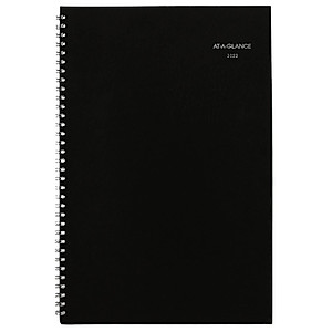 2022 Monthly Planner by AT-A-GLANCE, 8" x 12", Large, DayMinder, Black (SK200), 2022 New Edition