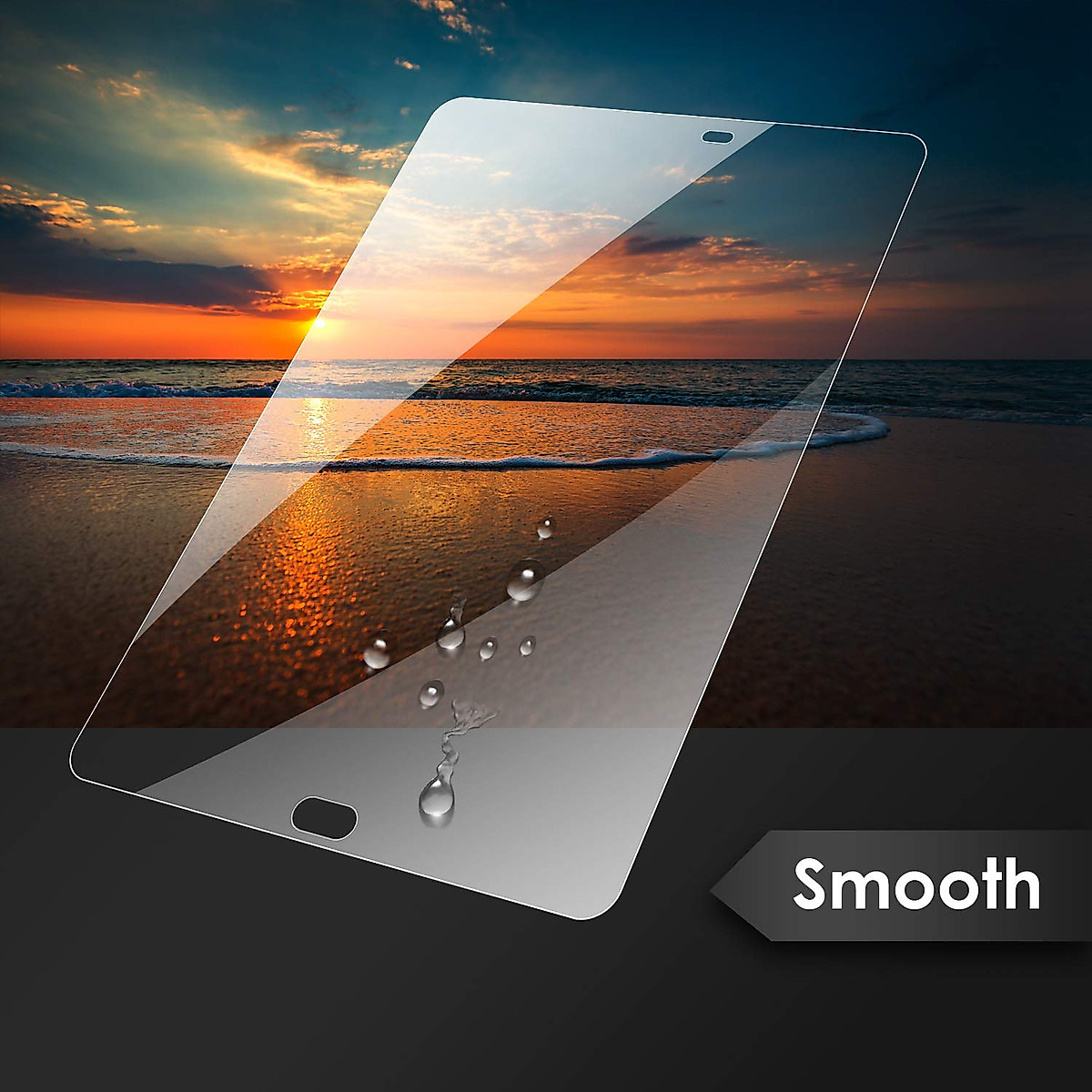 DETUOSI [2-PACK Screen Protector for Samsung Galaxy Tab S2 9.7" 2015 (SM-T810/ T813/ T817T/ T817V), Ultra-Clear/Case Friendly/Touch Sensitive/Anti-Scratch Mica Galaxy Tab S2 9.7" Tempered Glass