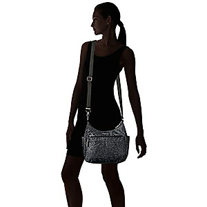 Baggallini Securtex® Anti-theft Free Time Crossbody Bag Cross Body, Midnight Blossom, One Size US