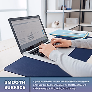 Non-Slip Desk Mat, Desk Pad, Desk Blotter, Desktop Mat for Desk, Large Desk Protector Mat, Office Computer and Laptop Mat for Desk, Writing Mat (31.5"x15.7", Dark Blue)