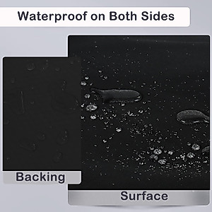 Sigmat Bench Cushion 36 in for Outdoor Furniture Water Resistant and Fade Resistant Patio Settee Long Cushion Black 36x14x2 Inch