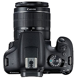 Rebel T7 DSLR Camera 2 Lens Kit with EF18-55mm + EF 75-300mm with Accessory Bundle (50in Tripod, Wired Remote, Flash, and More)