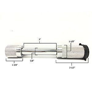 MaxxHaul 70050 Trailer Hitch Lock - Heavy Duty 5/8"- Hitch Locking Receiver Pin With 2 Keys, Chrome