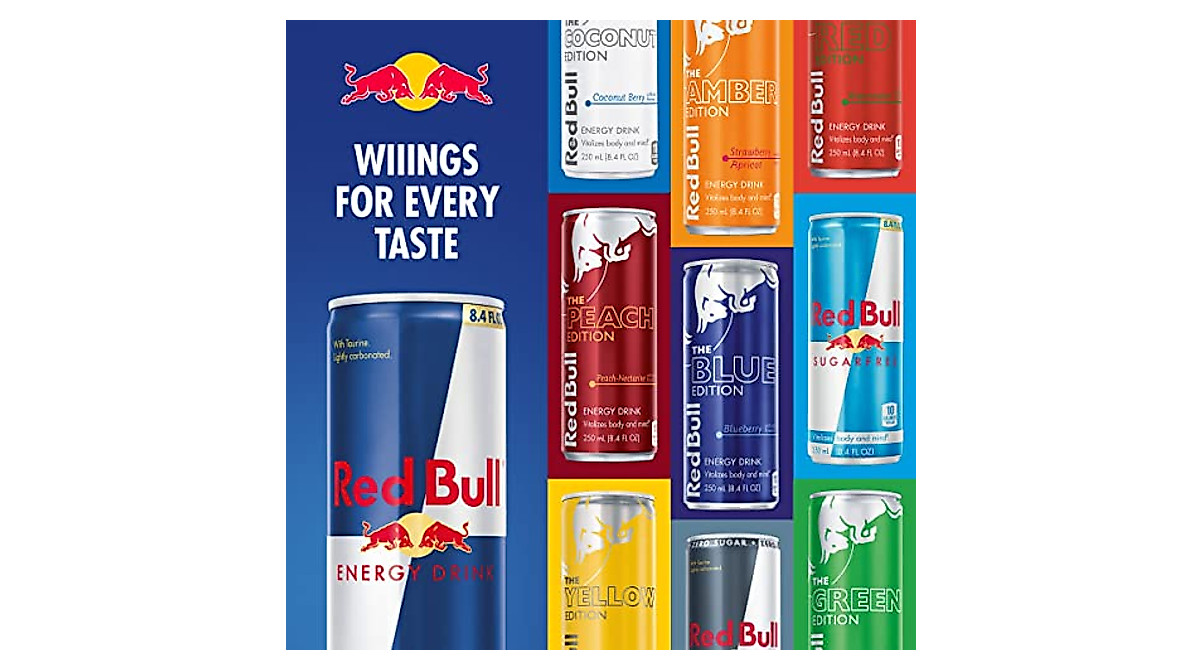 Red Bull Energy Drink - 12 Fl Oz, 24 Cans Pack
