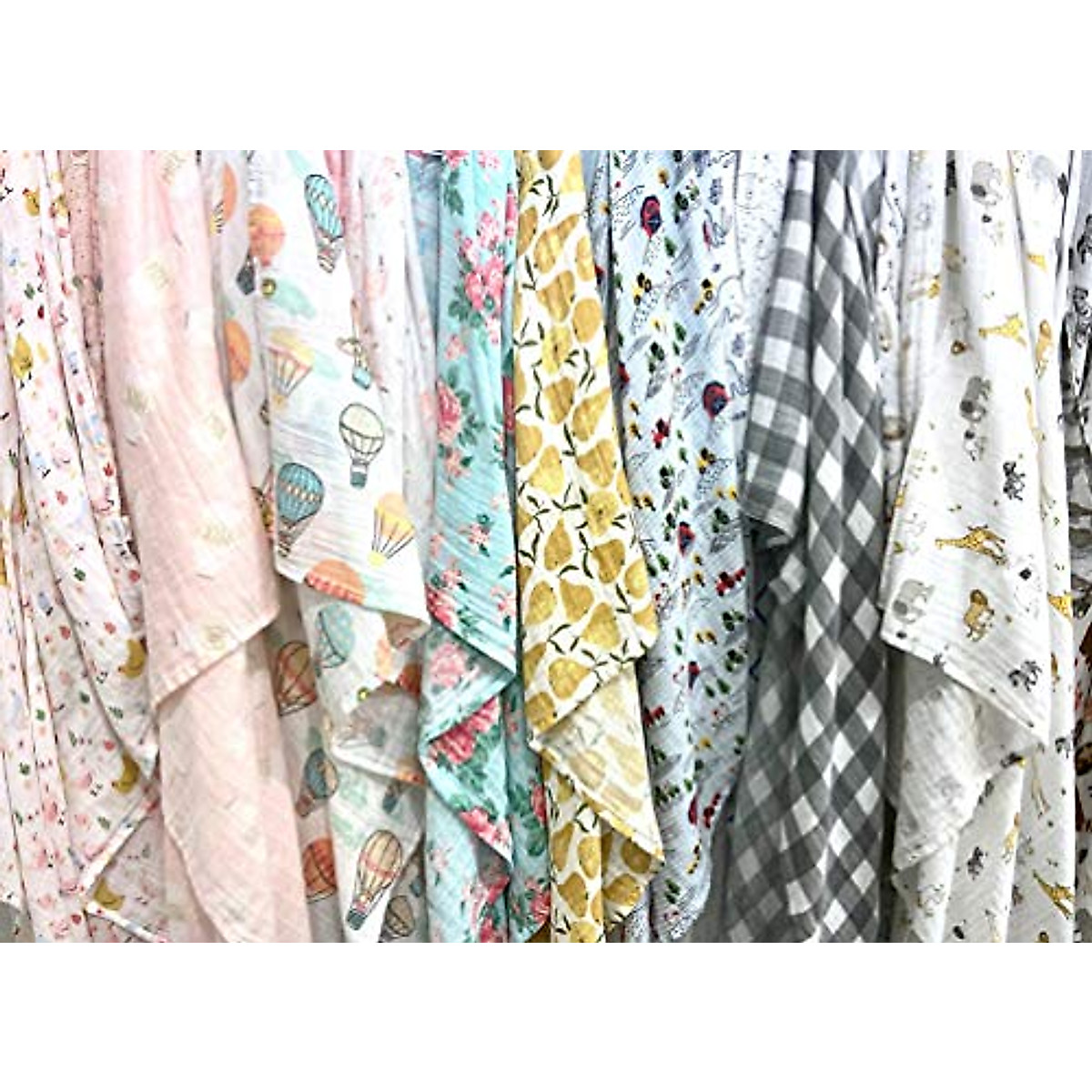 Mud Pie Farmhouse Swaddle Blanket, Multi