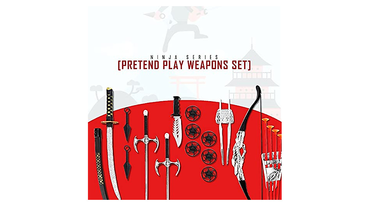 Liberty Imports Ninja Warrior Bow and Arrow Archery Set with Katana ...