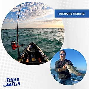 Triple Fish Monofilament Leader, 100 lb / 45.3 kg Test, 039 in / 1.00 mm Dia, Camo, 50 yd / 46 m