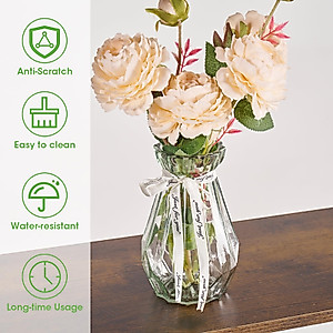 oneinmil Triple Wide 5-Shelves Corner Bookcase Industrial Vintage Wood Style Large Open Bookshelves for Home&Office (Brown, 5-Tier)