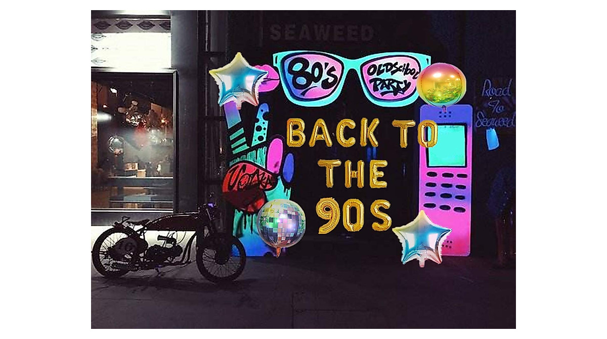 90s Birthday Party Balloon Banner - JeVenis
