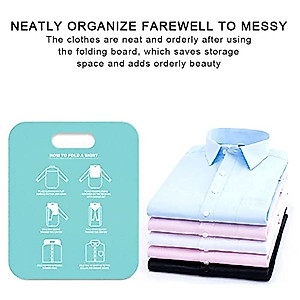 CHYSP 2 pcs Fast Folding Board Convenient Stacking Board Adult Clothes Shirt Folding Board Lazy Stacking Clothes Tool Household (Color : White)