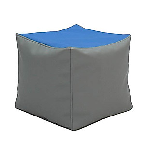 Factory Direct Partners 13043-CT SoftScape 14" Square Bean Bag Poufs for Kids (2-Piece Set) - Contemporary