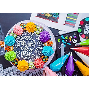 Disposable Piping Bags 16" (Large), 100 pcs, 100% Recyclable, Plastic Icing Piping Bag for Cake, Cookies, Dessert, Cupcake Decoration, Wenburg (16")