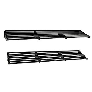 TPSHKE 2 Tier 1.29x6 ft, Garage Wall Shelving, 500LBS Heavy Duty Floating Shelves, 2-Pack 15.6x72 inch Garage Shelving Wall Mounted, Black