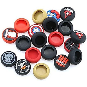 for PS5 PS4 PS3 Xbox 360 Xbox One Switch Pro Wii u Controller Silicone Thumb Grip Cap Joystick Thumbstick (#A)