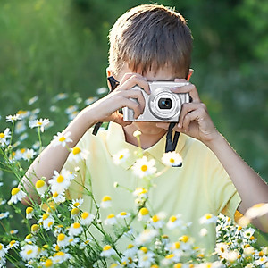 Digital Camera for Kids Boys and Girls - Digital Camera, Full HD 1080P 36.0 Mega Pixels Vlogging Camera with 16X Digital Zoom, LCD Screen for Students, Teens, Kids (Silver)