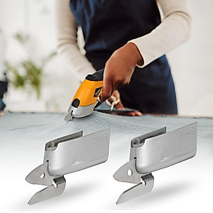 VLOXO Electric Scissors Replacement Blade, Cardboard Cutter Blade Multipurpose Home Electric Fabric Scissors Blade for Cutting Replacement for VLOXO CS4001 "O" and "D" Type Cutter 2 Pack Only Blades