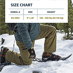 Yukon Charlie's Flex Spin Snowshoe, 9-inch x 28-inch