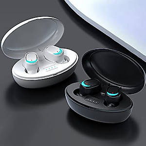 Wireless Earbuds with Charging Case, Bluetooth 5.2 Headphones, Stereo Earphones in-Ear Built-in Mic Headset Premium Deep Bass for Sport