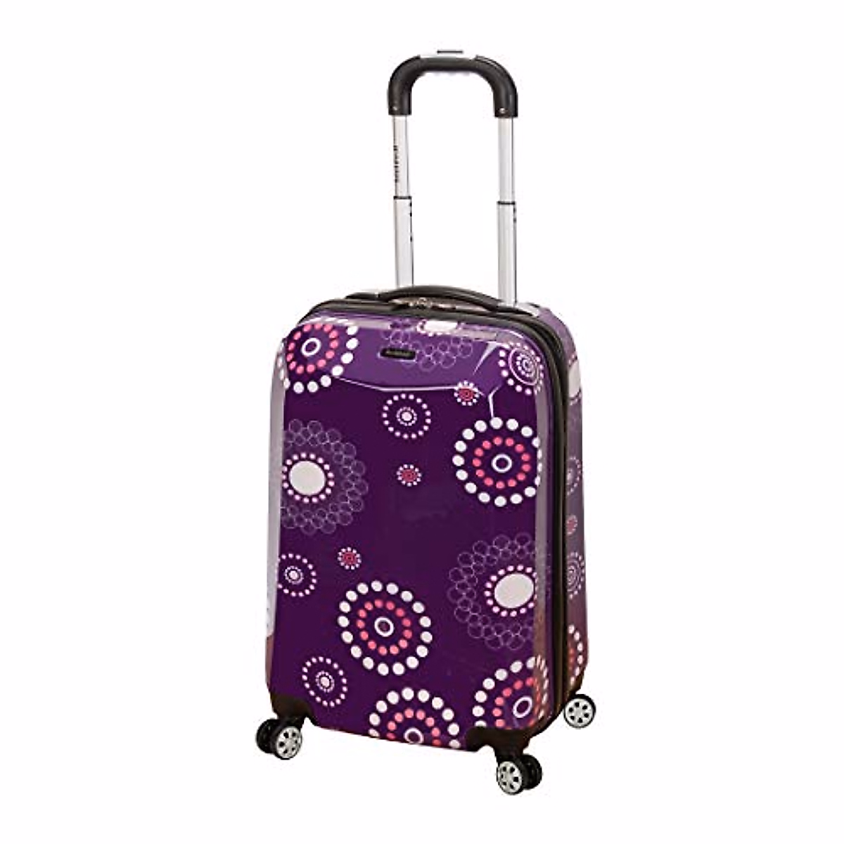Rockland Vision Hardside Spinner Wheel Luggage, Purple Pearl, Carry-On 20-Inch