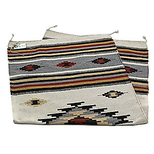 Onyx Arrow Southwest Area Rug, 32 x 64 Inches, Center Diamond, Cream/Black/Multi