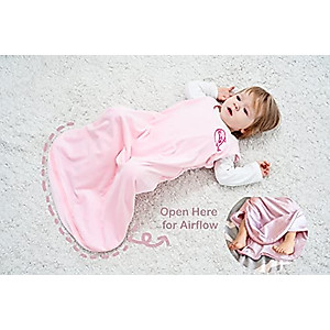 1st Laugh Plush Minky Winter Sleeping Sack Wearable Blanket, for Baby and Toddler Boys,1.8 Tog (Pink Shark, 2T-3T)