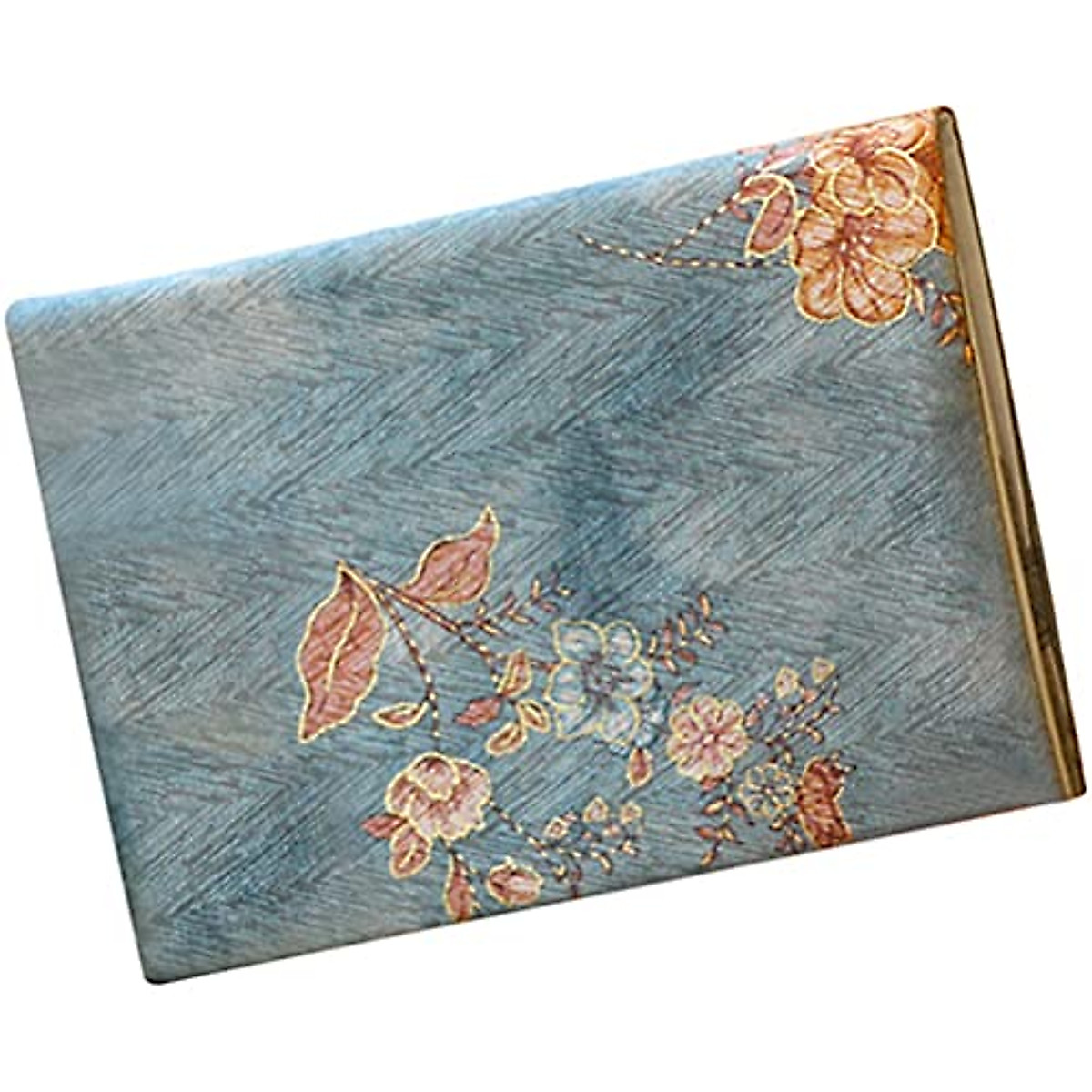 LUOZZY Cloth Book Cover Adjustable Notebook Cover A6 Cloth Book Sleeve Flower Print Washable Book Protector