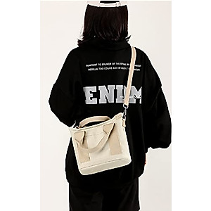 Tote Bag Women Small Satchel Bag Stylish Mini Tote Handbag Canvas Hobo Bag Fashion Crossbody Bag Shoulder Bag 2023