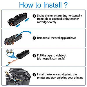 SuperInk 5 Pack Compatible Black Toner Cartridge Replacement for HP 78A CE278A use in Laserjet P1560 P1566 P1606 P1606n P1606dn M1536dnf Printer