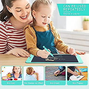 LCD Writing Tablet for Kids,10 Inch Drawing Tablet Doodle Board,Colorful Electronic Drawing Pad,Educational and Learning Kids Toys Gifts for 3 4 5 6 7 8 9 Year Old Boys and Girls Toddlers (Blue)