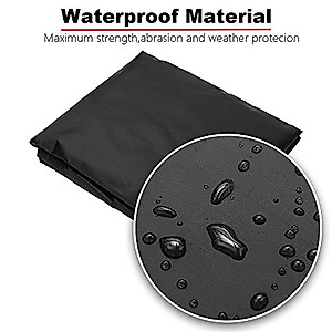 Mayhour Riding Lawn Mower Cover Waterproof Heavy Duty Outdoor Tractor Cover Universal Fit Durable All Season Weather UV Dust Snow Resistant Windproof for Garden Yard Tractor