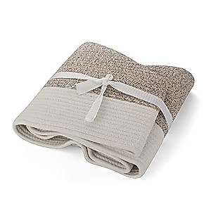 HETAPEAK XXXL Cotton Rope Basket, Natural Cotton Rope Storage Basket, Laundry Basket, Toys storage, Laundry Organizer, storage bins 21.7" x 21.7" x 13.8"