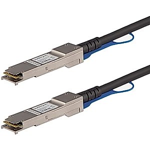 StarTech.com Juniper QFX-QSFP-DAC-1M Compatible 1m 40G QSFP+ to QSFP+ Direct Attach Cable Twinax - 40GbE QSFP+ Copper DAC 40 Gbps Low Power Passive Transceiver Module DAC (QFXQSFPDAC1M)
