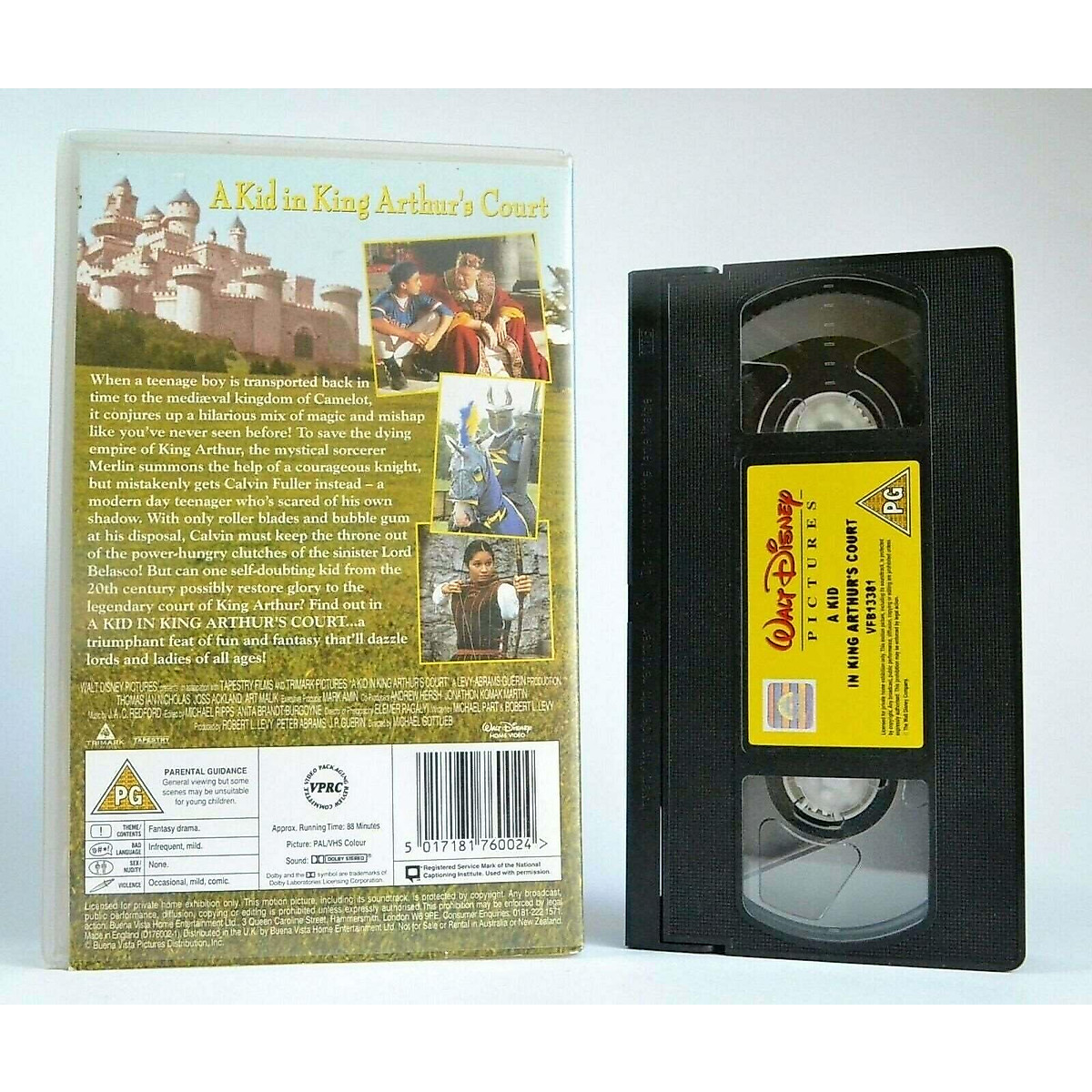 A Kid In King Arthur's Court - Disney Family Film - Large Box - Kids - Pal VHS