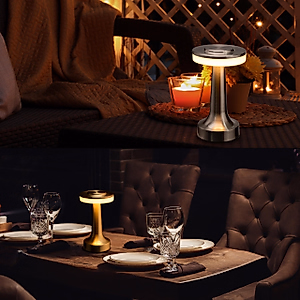 O’Bright Portable LED Table Lamp with Touch Sensor, 3-Levels Brightness, Rechargeable Battery Up to 48 Hours Usage, Night Light for Kids Nursery, Nightstand Lamp, Bedside Lamp (Piano White)