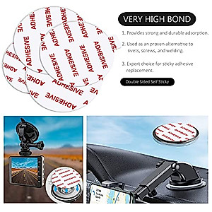 AZXYI Very High Bond Sticky Adhesive for Dashboard Pad Mounting Disk, 6pcs Car Sticky Adhesive Replacement, Double Sided Stickers Adhesive for Suction Cup Dashboard Disc, GPS, Windshield, Dash Cam