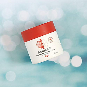 DERMA-E Anti-Wrinkle Renewal Skin Cream – Vitamin A (Retinyl Palmate) Wrinkle Treatment Cream – Vegan Anti-Aging Moisturizer to Smooth & Renew Aging Skin, 4 oz