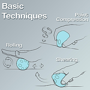 Otsuo Massage Ball - Trigger Point Release - Foot & Muscle Massage, Lacrosse Ball Therapy, Pressure Point Relief, and Deep Tissue Massage - Myofascial Stretching Tool - Plantar Fasciitis Relief