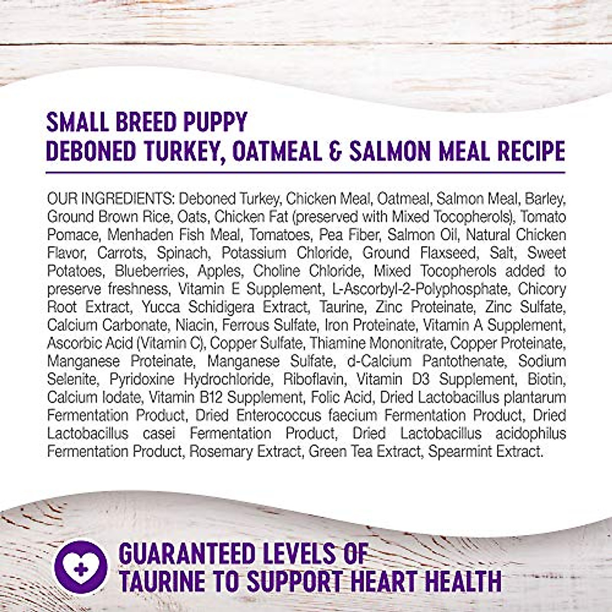 Wellness Complete Health Small Breed Dry Dog Food with Grains, Natural Ingredients, Made in USA with Real Turkey, For Dogs Up to 25 lbs. (Puppy, Turkey, Salmon & Oatmeal, 4-Pound Bag)