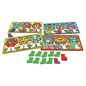 ORCHARD TOYS Moose Smelly Socks Game. Find Matching Pairs of Socks for Your Monsters! for Ages 3-6 and 2-4 Players