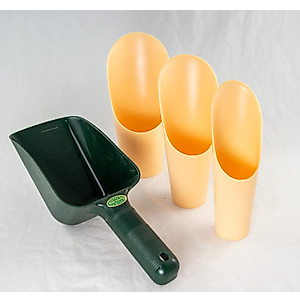 4 Japanese Plastic Bonsai Soil Scoops - Bonsai Tree Re Potting and Mixing Tool