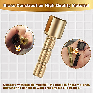 Dreyoo 1 Pack Stem Adapter, Replacement for 970-0770 Plumbing Equipment Compatible with Pfister Securepfit Trims, Shower Handle Stem Extension Tub and Faucet Accessories Valve Extender Trim Repair