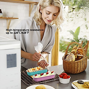 DI QIU REN 50Pack Disposable Mini Loaf Pan with Lid and Spoon, 0.42 Pound Rectangular Aluminum Silver Mini Loaf Pan for Loaf, Cake, Brownie, Cupcake