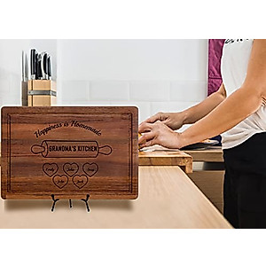 Personalized Gifts for Grandma Kitchen for Mothers Day, Cutting Board, Custom Engraved Serving Board or Decor, Customized Mom and Grandma Gift, Decor for Grandma's Kitchen, Engraved Sign, Christmas