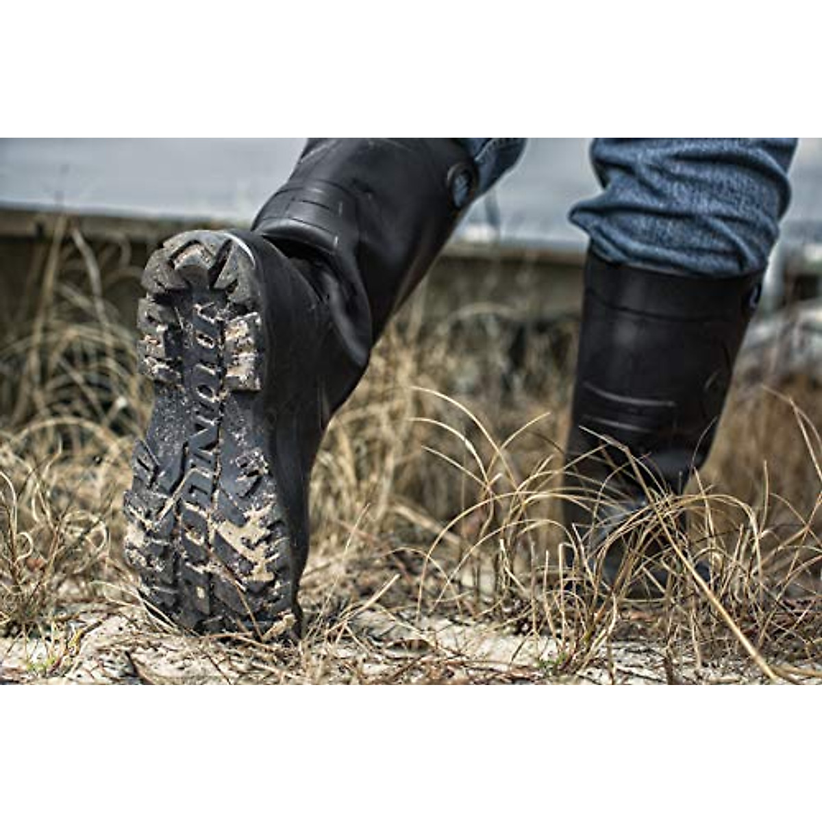 Dunlop Protective Footwear, Chesapeake plain toe Black Amazon, 100% Waterproof PVC, Lightweight and Durable, 8677577.11, Size 11 US