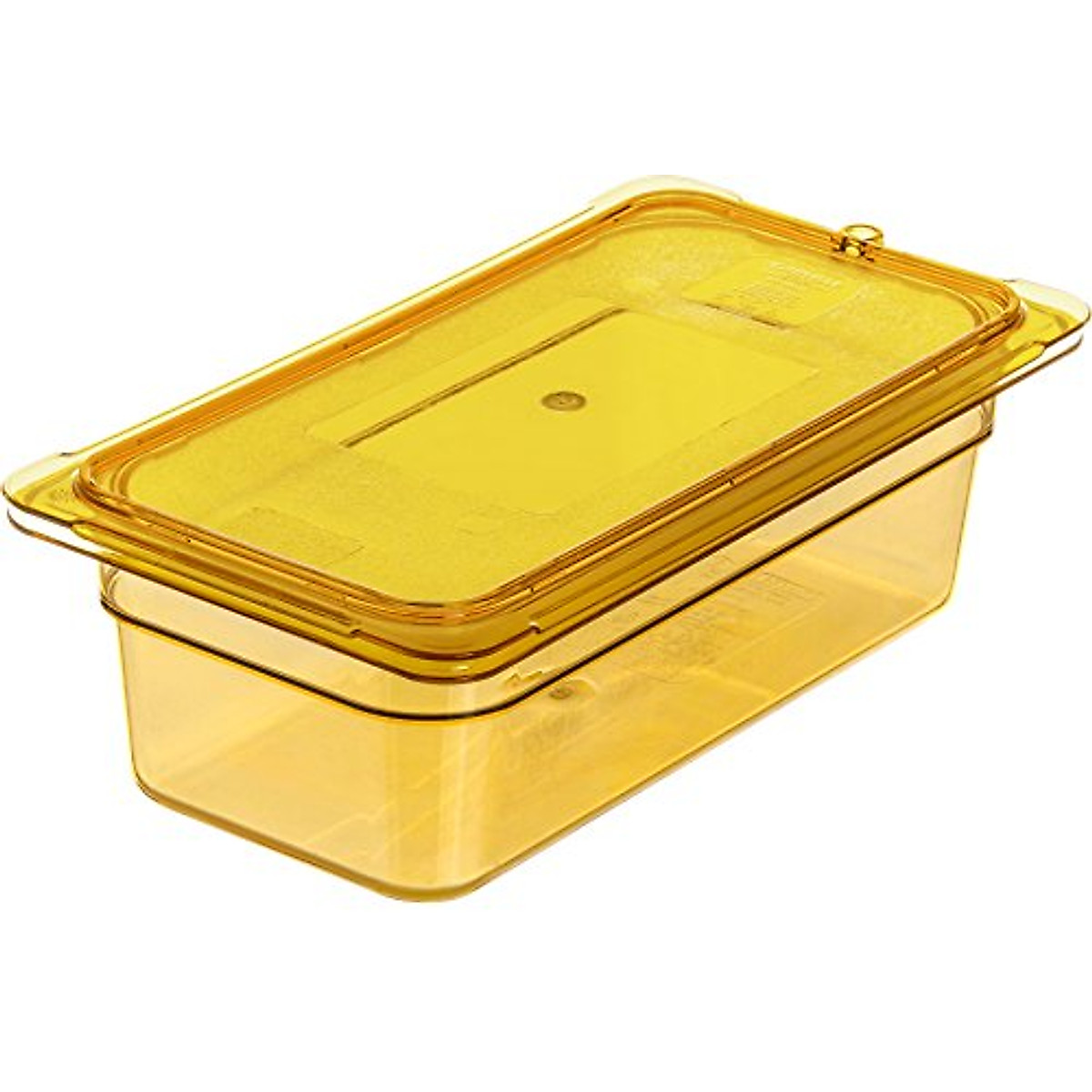 Carlisle FoodService Products 3086113 StorPlus High Heat Food Pan, 4" Deep, Third Size, Amber