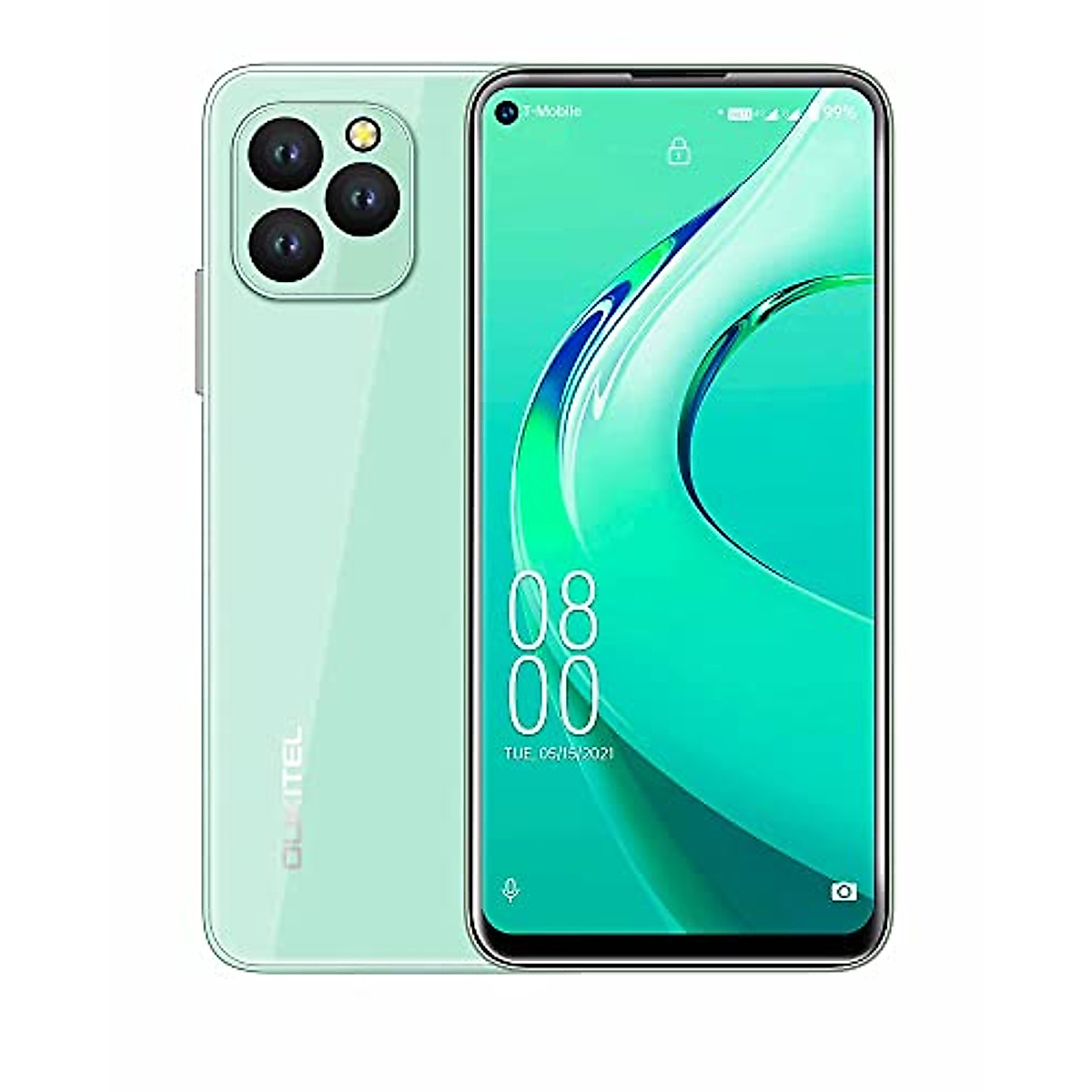 SANSHREUNI C21 Pro Android 12 5G Unlocked Smartphone, 6.8" HD Screen Unlocked Cell Phone, 4GB+256GB, 108MP Main Camera 6500mAH Battery Dual Analog Face/Fingerprint ID OTG