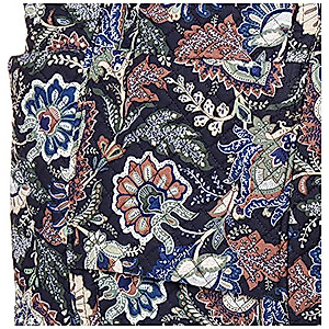 Vera Bradley Women's Cotton Deluxe Vera Tote Bag, Java Navy Camo - Recycled Cotton, One Size